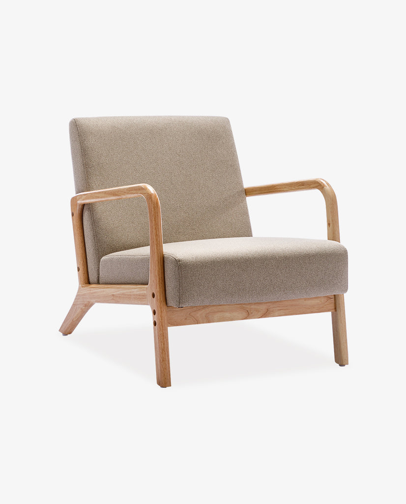 Cape Cod Fabric Wood Lounge Accent Chair – Duhome Furniture