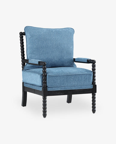 Pinedale Spindle Spool Chenille Armchair - DUHOME – Duhome Furniture