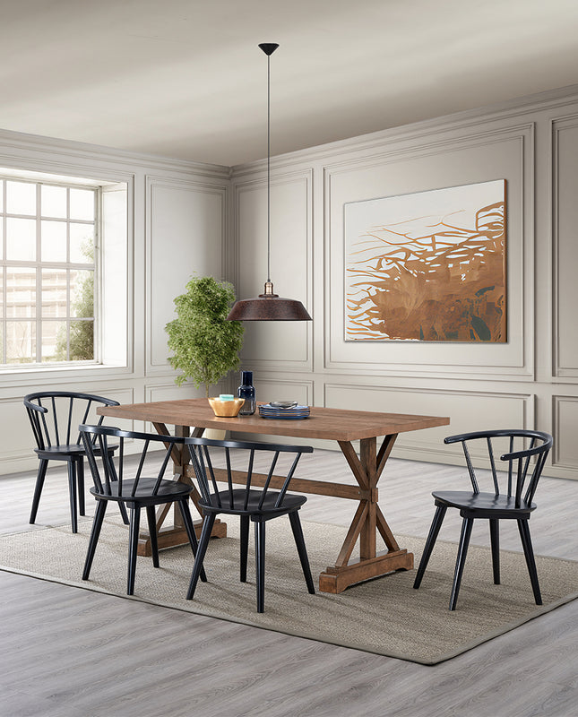 Contemporary Spindle Back Dining Chairs – Duhome Furniture