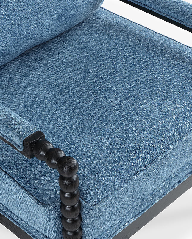 Pinedale Spindle Spool Chenille Armchair - DUHOME – Duhome Furniture