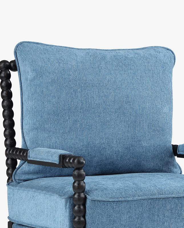 Pinedale Spindle Spool Chenille Armchair - DUHOME – Duhome Furniture