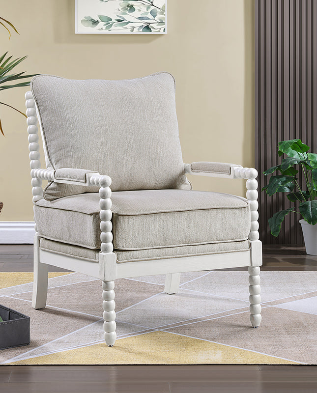 Pinedale Spindle Spool Chenille Armchair - DUHOME – Duhome Furniture