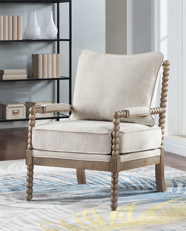 Pinedale Spindle Spool Chenille Armchair - DUHOME – Duhome Furniture