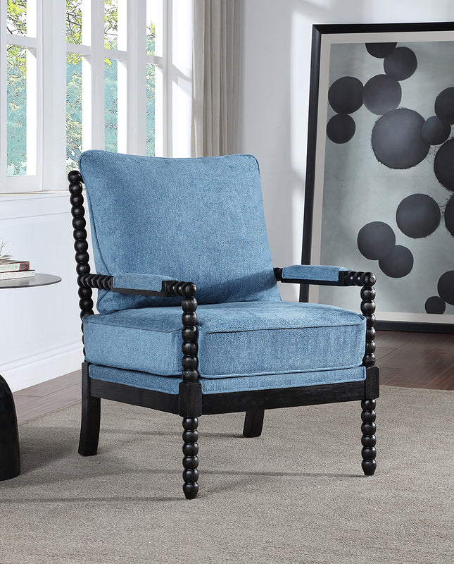Pinedale Spindle Spool Chenille Armchair - DUHOME – Duhome Furniture
