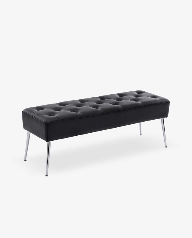 Galena Rectangular Upholstered PU Leather Bedroom Bench - DUHOME ...