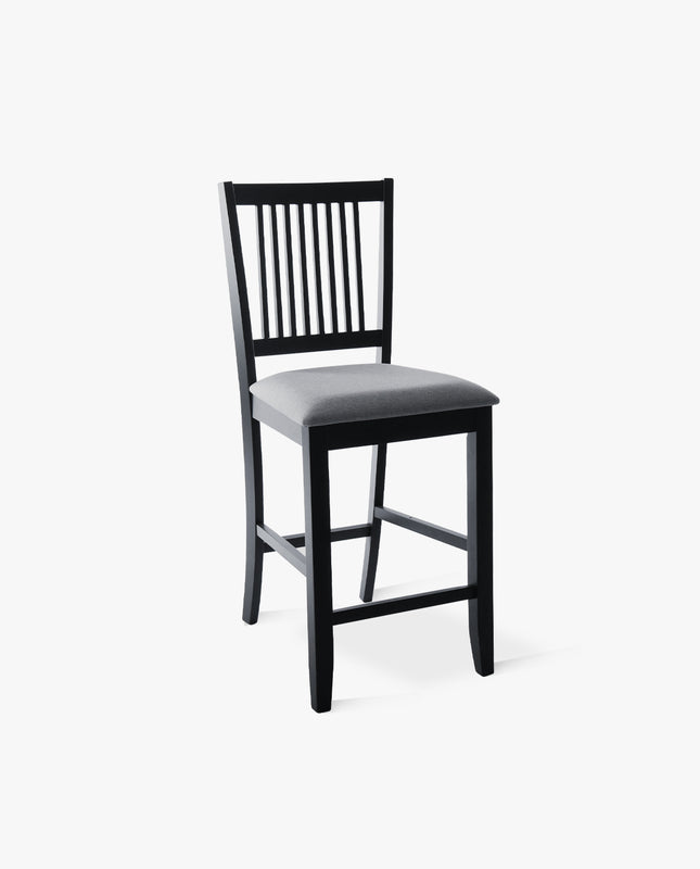 25" Ventura Slat-Back Wood Counter Stools Set of 2 - DUHOME – Duhome ...