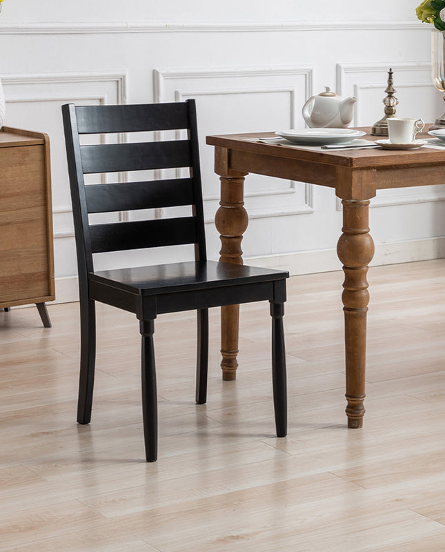 Bardstown Ladder Back Wooden Chairs Set of 2, Wood Ladder Back Dining ...