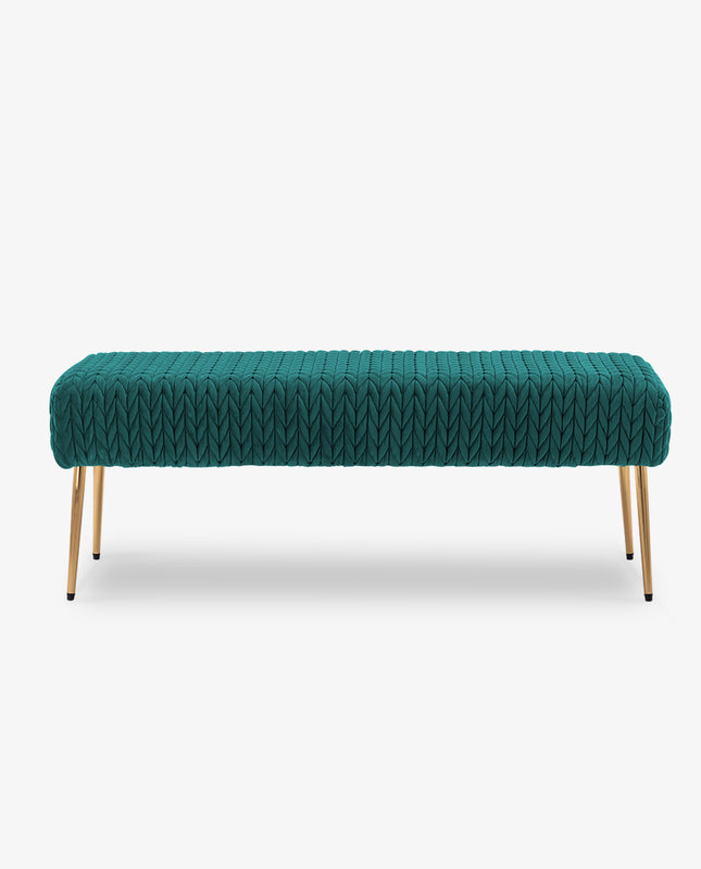 Pittsburgh Rectangular Quilting Golden Legs Bedroom Bench - DUHOME ...