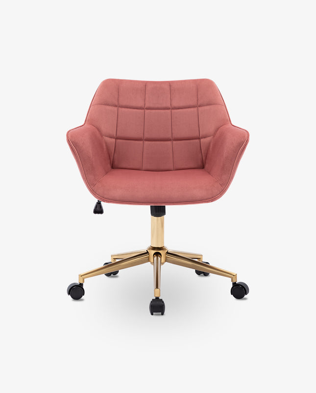 Boston Armrest Adjustable Swivel Velvet Office Chair - DUHOME – Duhome ...