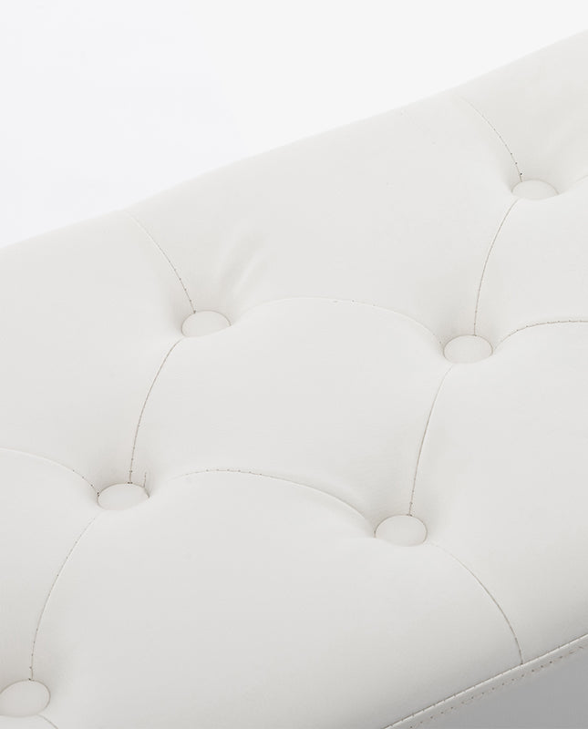 Galena Rectangular Upholstered PU Leather Bedroom Bench - DUHOME ...