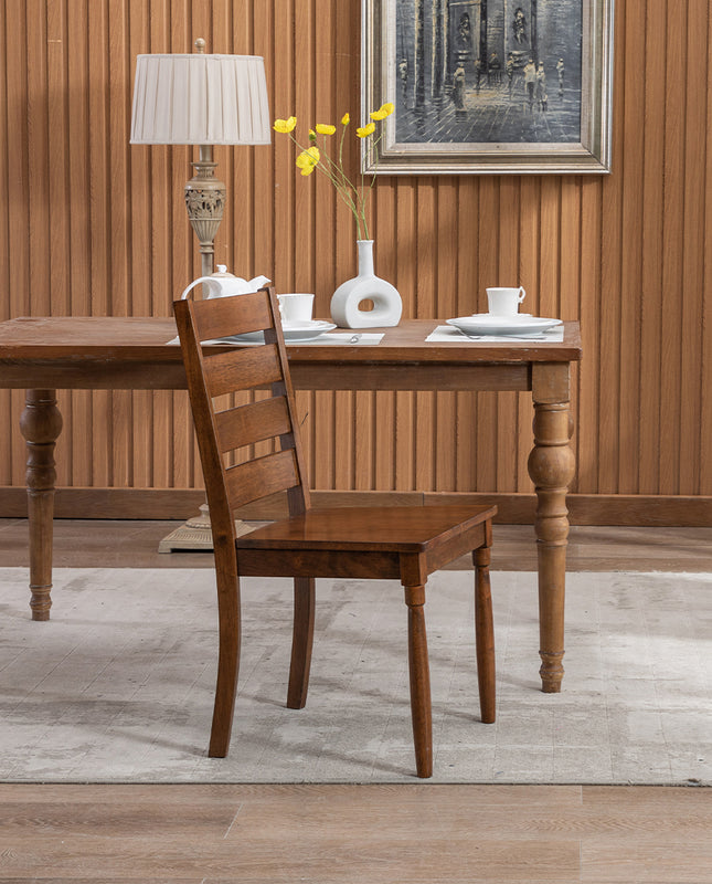 Bardstown Ladder Back Wooden Chairs Set of 2, Wood Ladder Back Dining ...